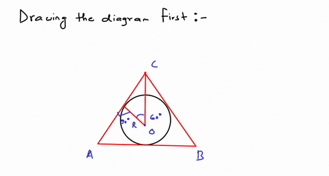 SOLVED:A sphere is inscribed in a right circular cone whose slant ...
