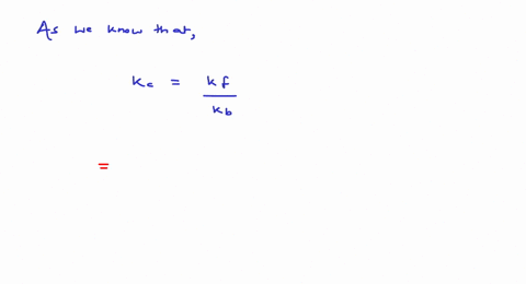 SOLVED:The rate constants for the forward and backward reactions of ...