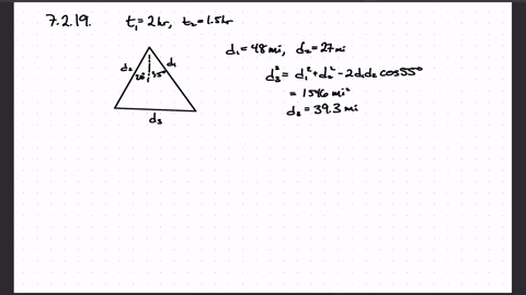 SOLVED:Angles of a triangular plot A triangular plot of land has sides ...