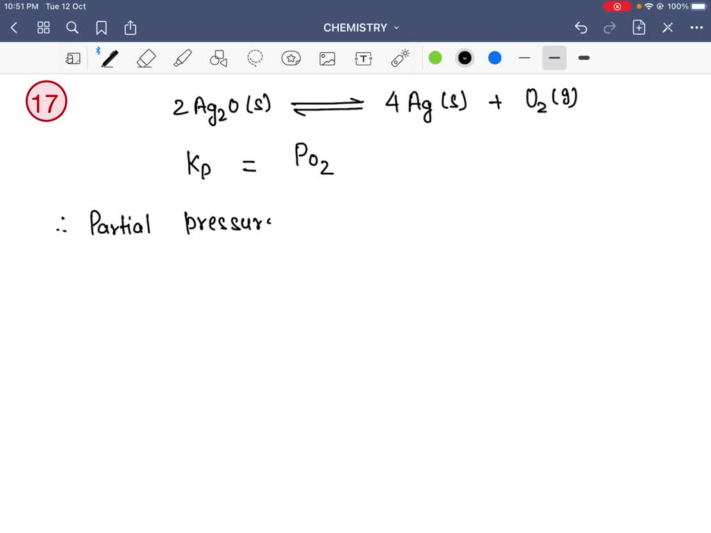 ⏩SOLVED:Partial Pressure of O2 in the reaction is? 2 Ag' S O -4… | Numerade