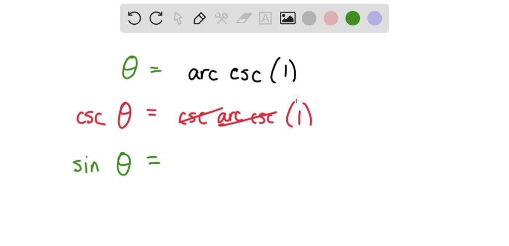 Calculate the value of the given inverse trigonometric function at the ...