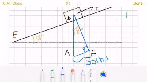 SOLVED: The figure shows a box being pulled up a ramp inclined at 18^∘ ...