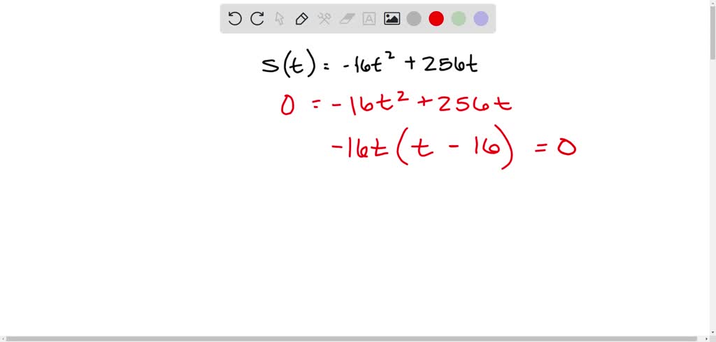 SOLVED:A model rocket is projected vertically upward from the ground ...