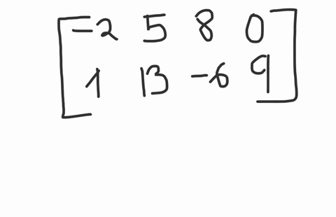 SOLVED:What is the element in the second row, first column of the matrix in Exercise 1?