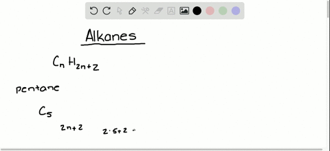 SOLVED:Write the general formula for a normal alkane. How does a given ...