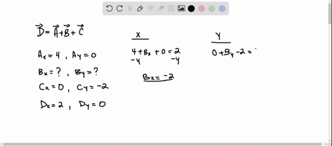 SOLVED:For the three vectors shown in Figure P 3.53, the vector sum D⃗ ...