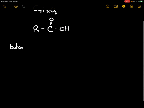 SOLVED:Give the isomers of the carboxylic acid with the molecular ...