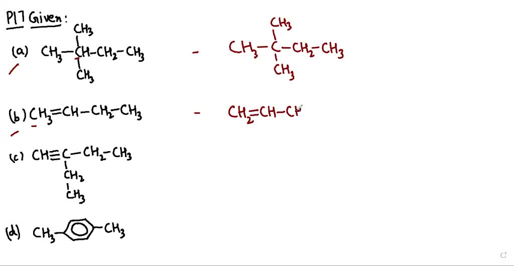 ⏩SOLVED:Draw correct structures, by making a single change, for any… | Numerade