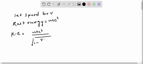 ⏩SOLVED:At what speed, as a fraction of c, is a particle's kinetic ...