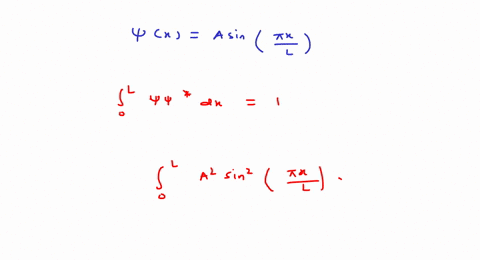 A particle moving in one dimension between rigid walls separated by a distance L has the wave ...