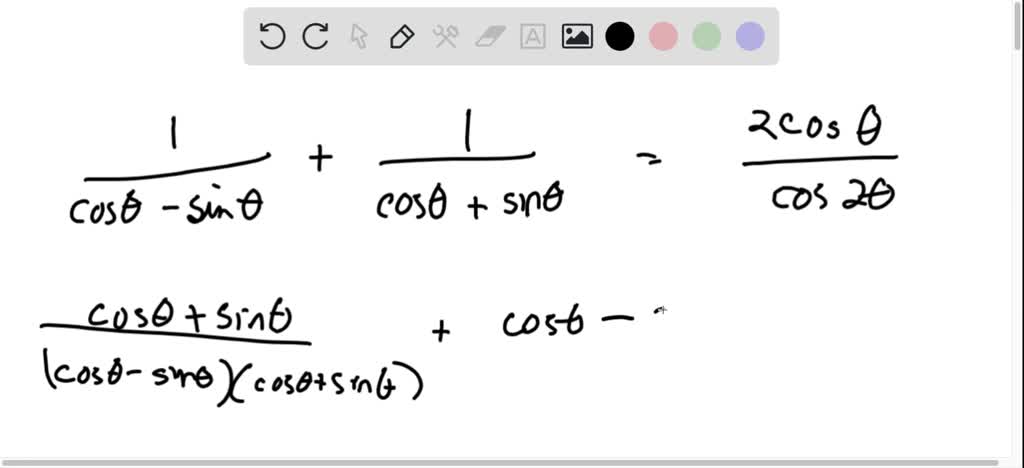 SOLVED:Verify the identity. Assume all quantities are defined. (1)/(cos ...