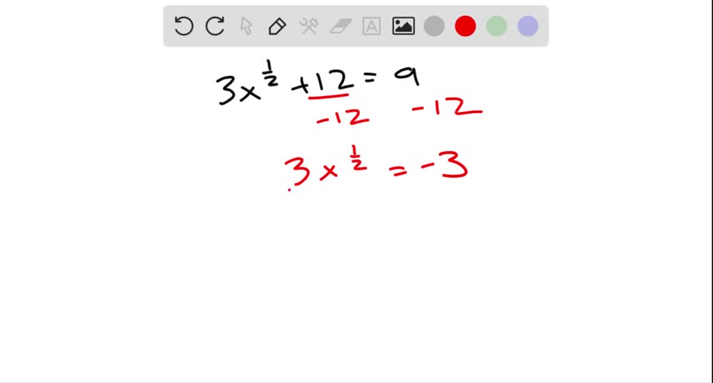 SOLVED Solve 3 X 1 2 12 9