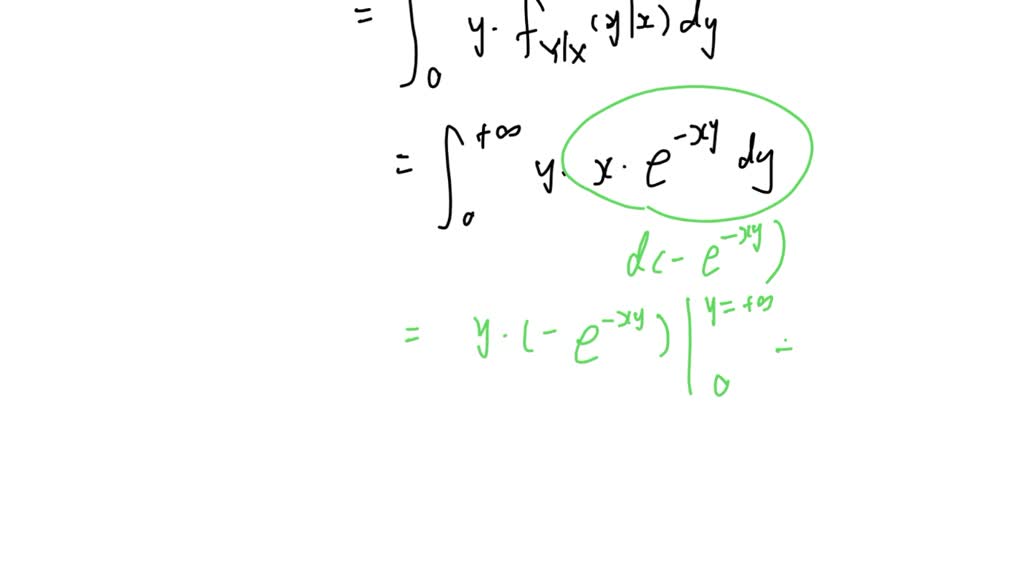 SOLVED:The conditional probability distribution of Y given X=x is fY |x ...