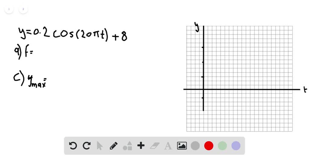 A raft bobs on the water in simple harmonic motion. Write a formula for ...