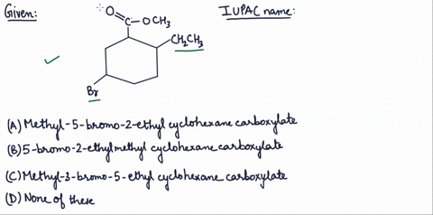 SOLVED:The correct IUPAC name of given compound is CC(=O)OC1C=CC(C(=O)O ...