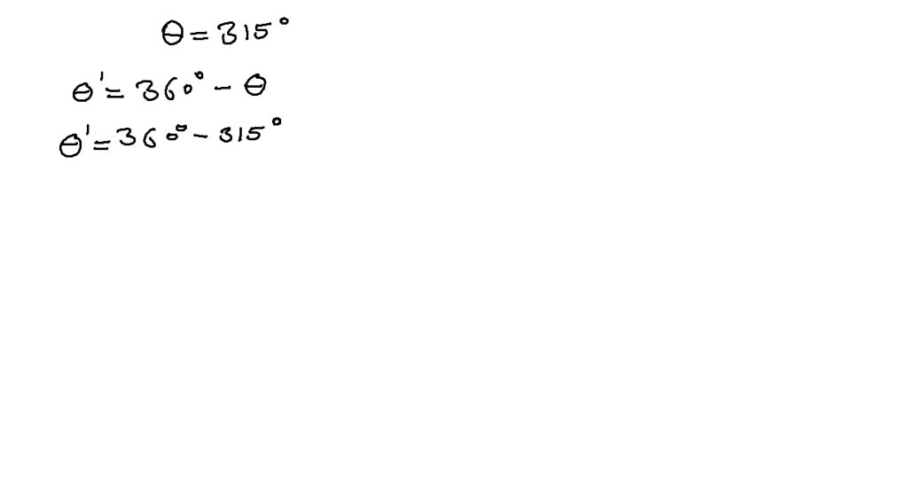 SOLVED:Find the reference angle \theta^{\prime} for the special angle ...