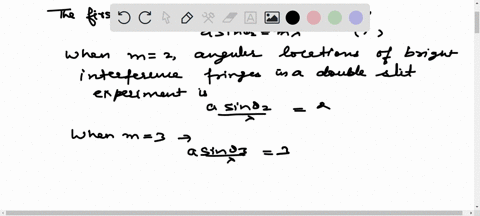 SOLVED:Suppose that the central diffraction envelope of a double-slit ...
