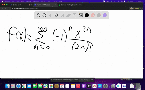 SOLVED:The series represents a well-known function. Use a computer ...