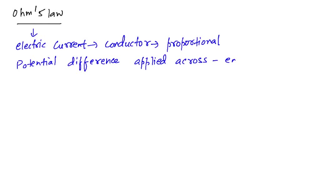 SOLVED:State Ohm's law. How can it be verified?