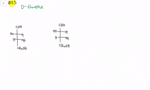 SOLVED:Two of the four D aldopentoses yield D -threose on Wohl ...