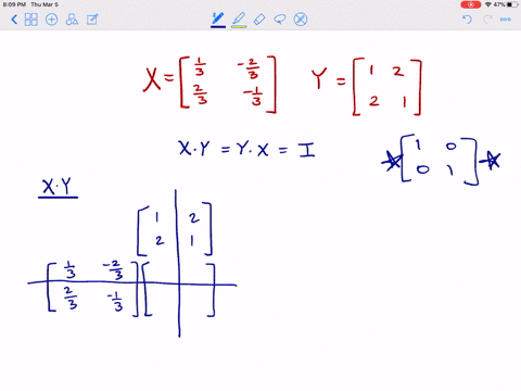 SOLVED:Determine whether each pair of matrices are inverses of each ...