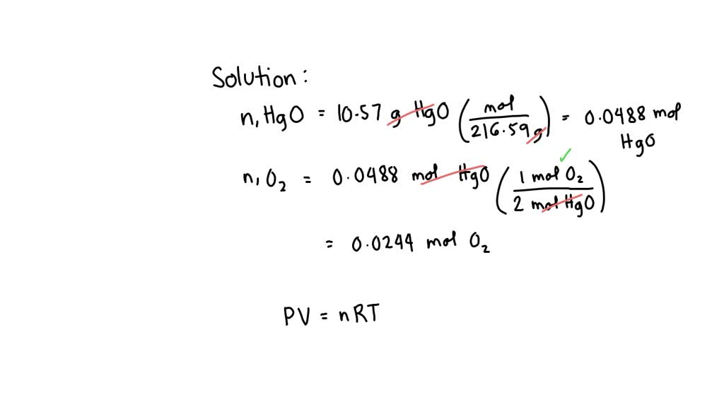 SOLVED:Oxygen was first prepared by heating mercury(II) oxide, HgO 2 ...