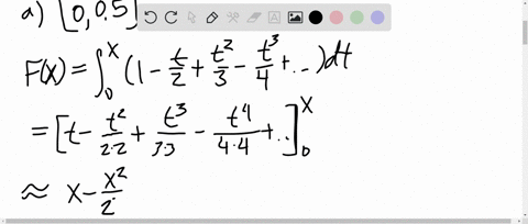 SOLVED:Find a polynomial that will approximate F(x) throughout the given interval with an error ...