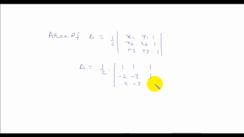 ⏩SOLVED:Determinants are used to find the area of a triangle whose… | Numerade