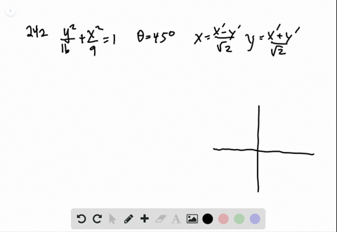 SOLVED:Rotate through the given angle based on the given equation. Give ...