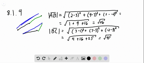 SOLVED:Determine whether the points lie on a straight line. (a) A(2,4,2 ...