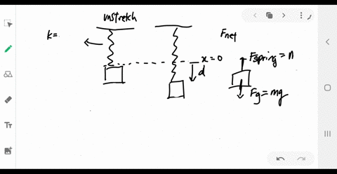 SOLVED:An ideal spring has a spring constant k=25…