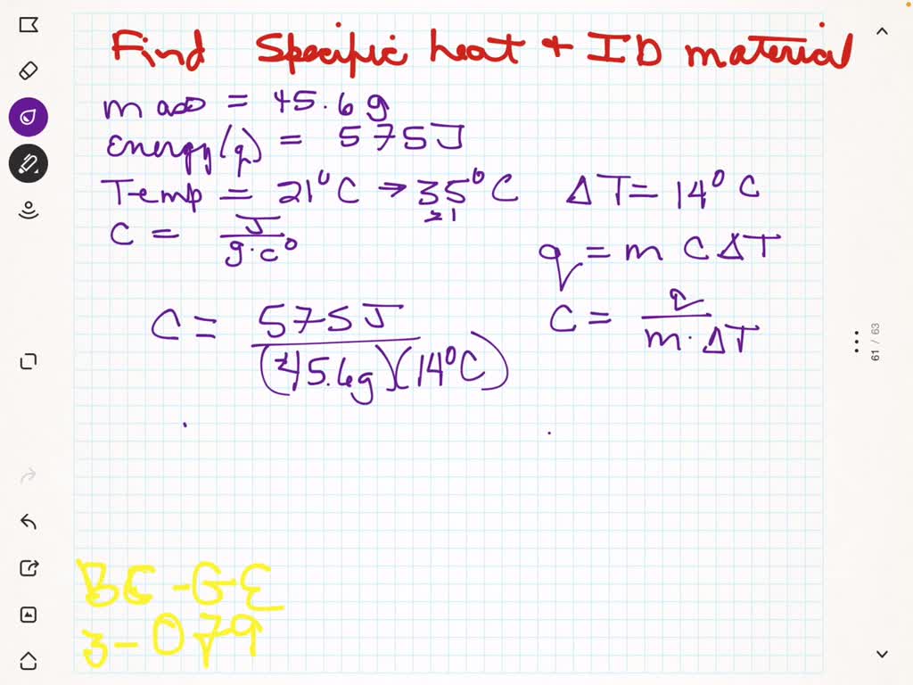 A substance of mass 1.5 kg absorbs 45 kcal of heat energy. If its ...