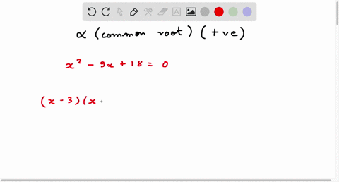 SOLVED:Select the correct alternative from the given choices. Two equations have a common root ...