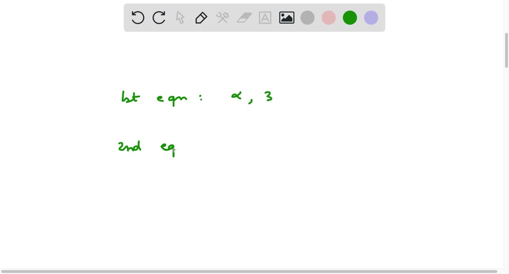 SOLVED:Select the correct alternative from the given choices. Two equations have a common root ...