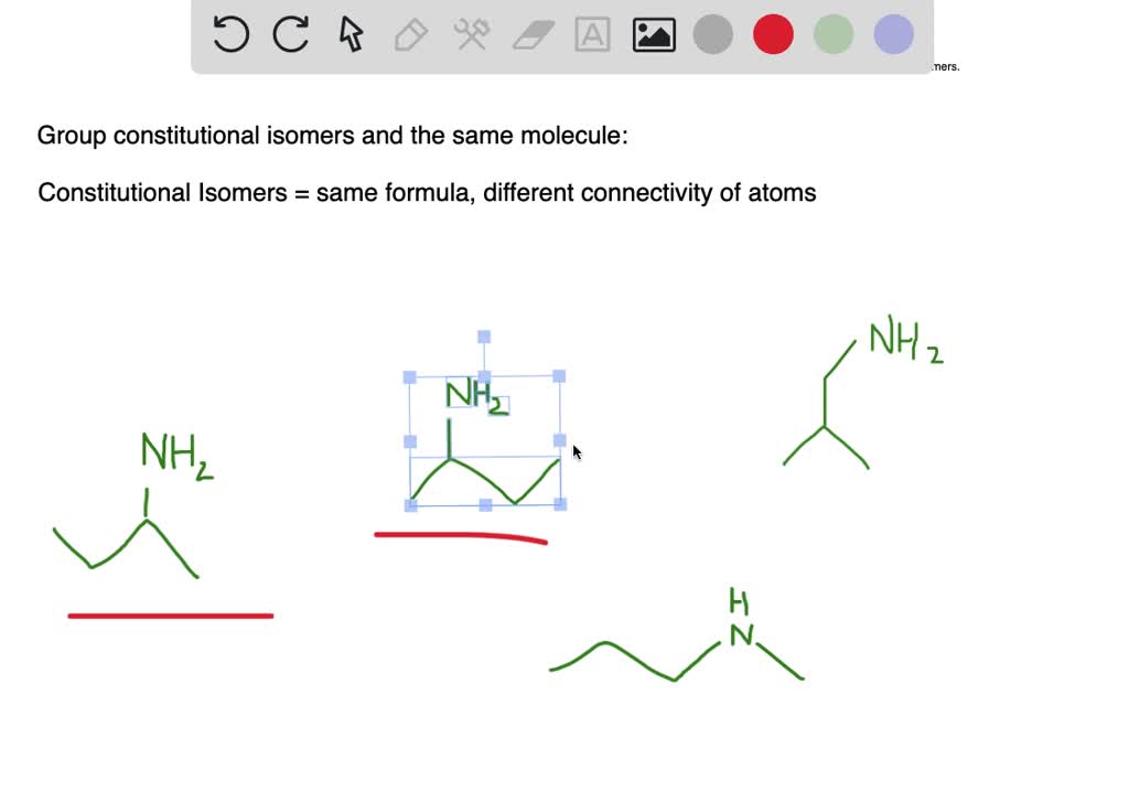 SOLVED:Each member of the following set of compounds is an amine; that is, each contains a ...