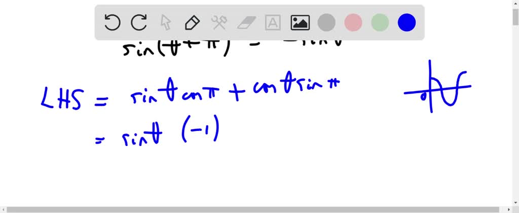 Use one or more of the basic trigonometric identities to derive the ...