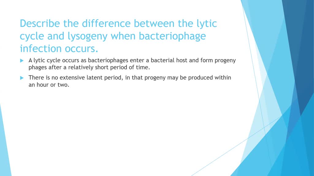 SOLVED:What is a prophage, a provirus, and an episome? What is their ...