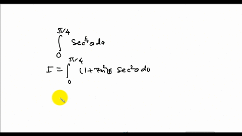 SOLVED:Evaluate the following integrals. ∫0^π/ 4 sec^4 θd θ