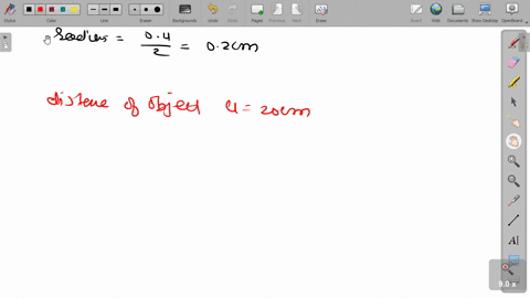 SOLVED:A 1 \mathrm{~cm} object is placed perpendicular to the principal ...
