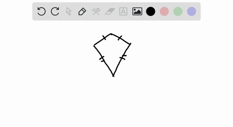 SOLVED:Sketch and label kite K I T E with vertex angles \angle K and ...