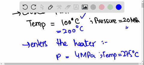 SOLVED:A closed FWH in a regenerative steam power cycle heats 20 kg / s ...