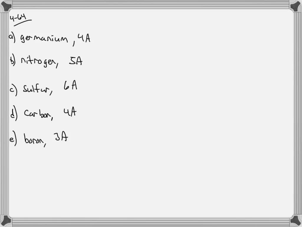 SOLVED:To what group number does each element belong? (a) germanium (b ...