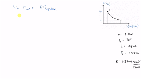 SOLVED:1-1 bm of air at 10 psia and 70^∘ F is contained in a piston ...