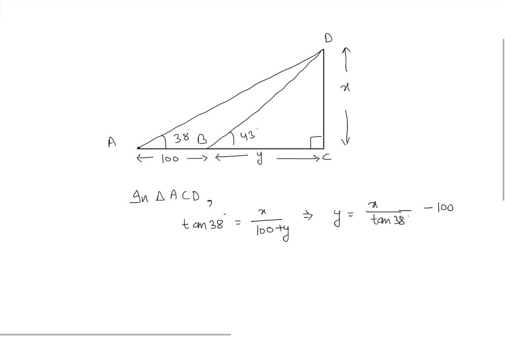 Find the length x to the nearest whole unit.