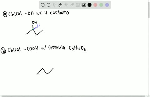 SOLVED:Draw compounds that fit the following descriptions: (a) A chiral ...