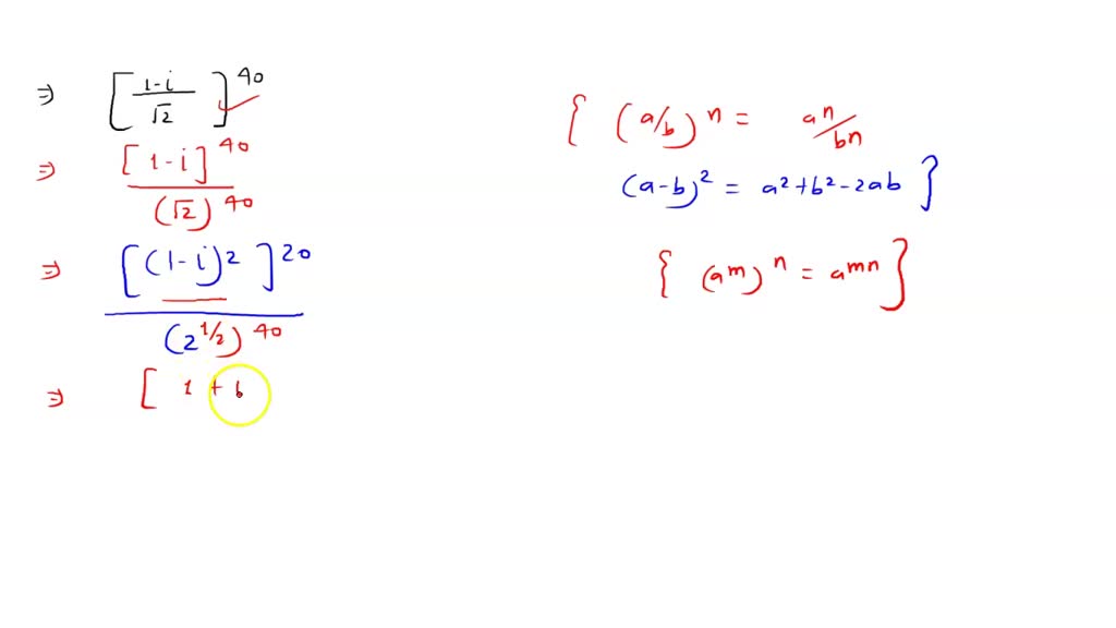 SOLVED:Express the following complex numbers in the x+i y form. Try to visualize each complex ...