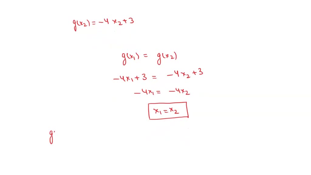 ⏩solved Determine Whether Each Function Is One To One If It Is