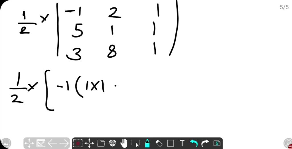 SOLVED:In Exercises 101 and 102, use a determinant to find the area of ...