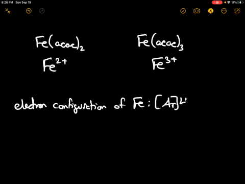SOLVED:The acetylacetonate ion, (acac) ^-, has no unpaired electrons ...