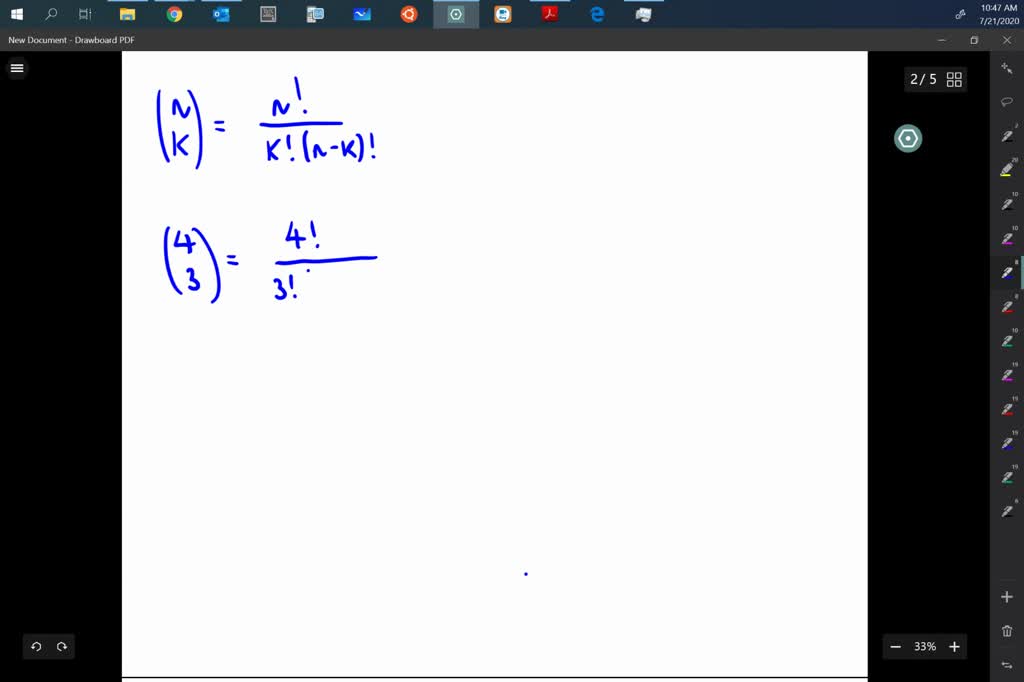 SOLVED:The binomial coefficients can be calculated directly by using ...